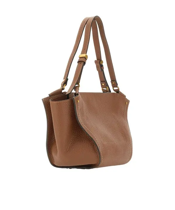 GIANNI CHIARINI Bloom Tulip Shoulder Bag - Walnut