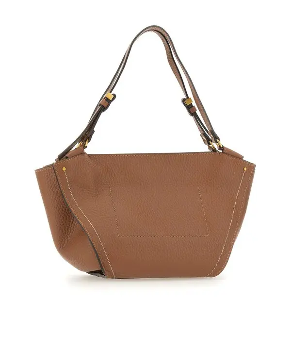 GIANNI CHIARINI Bloom Tulip Shoulder Bag - Walnut