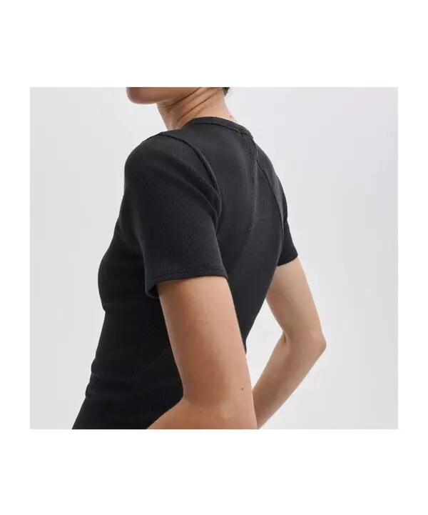 RAG  BONE Rag & Bone Ribbed Crewneck Short-sleeve T-shirt