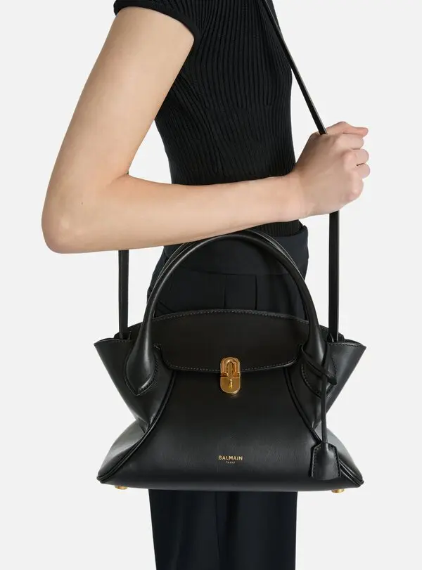 Balmain Small Pulse Day Bag In Smooth Leather