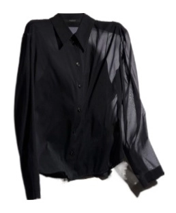 Gucci Stretch Chiffon Shirt With Pointed Collar