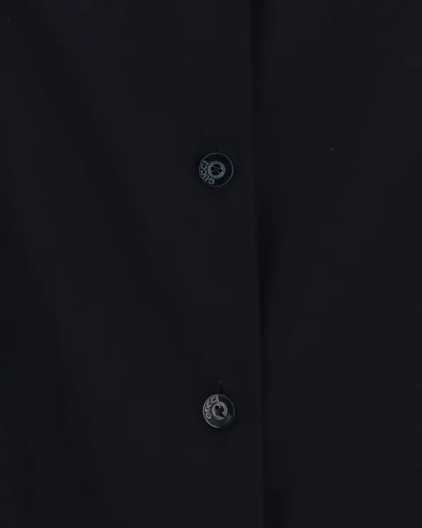 Gucci Stretch Chiffon Shirt With Pointed Collar