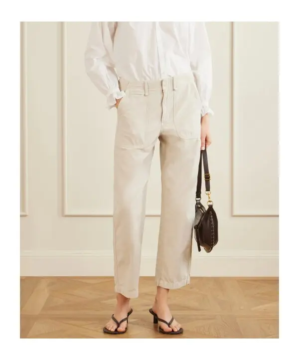 Citizens Of Humanity Winslow Organic Cotton Straight-leg Pants - White
