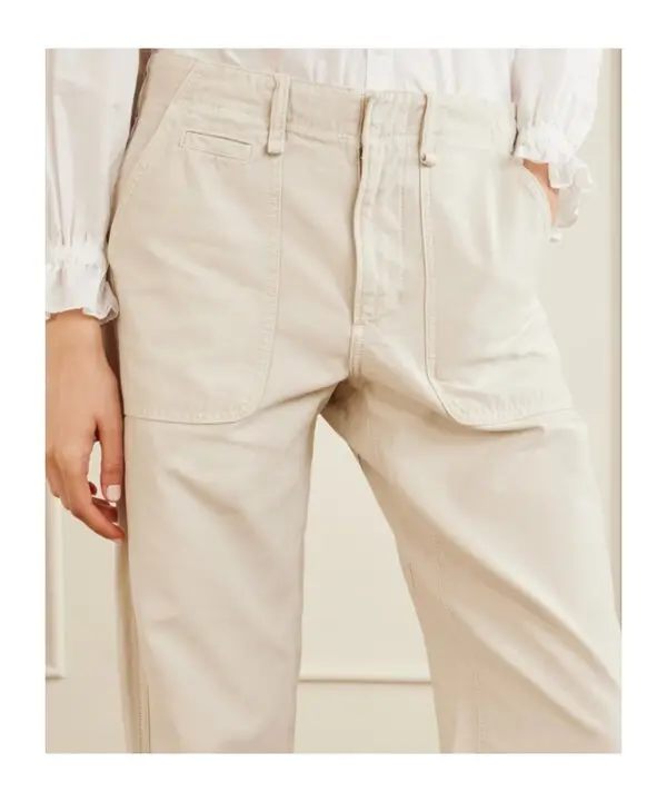 Citizens Of Humanity Winslow Organic Cotton Straight-leg Pants - White