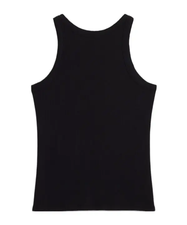 Maison Kitsuné Logo Ribbed Tank Top