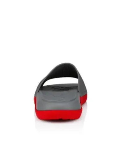 CHRISTIAN LOUBOUTIN Easy Breezy Sliders - Phantom Ash