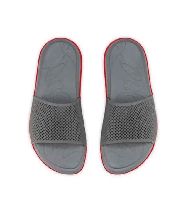 CHRISTIAN LOUBOUTIN Easy Breezy Sliders - Phantom Ash