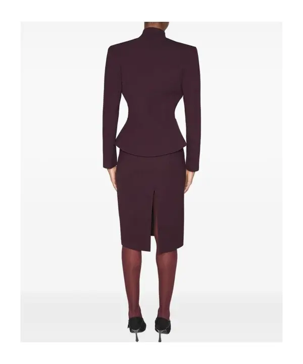 MUGLER Peplum-waist Fitted Jacket