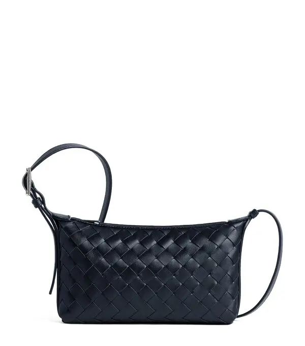 Bottega Veneta Leather Travel Phone Pouch - Blue