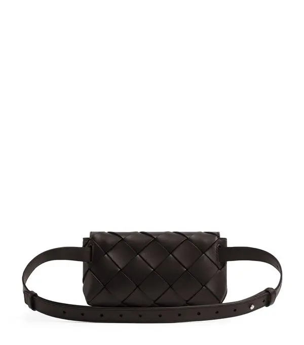 Bottega Veneta Small Intreccio Leather Belt Bag - Brown