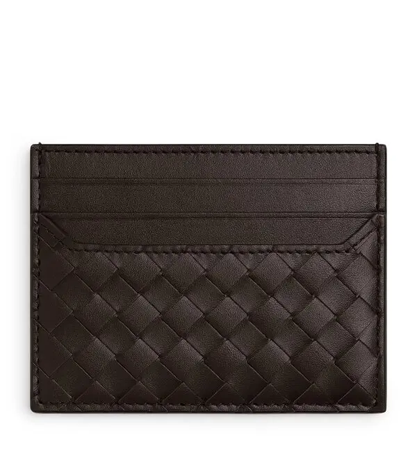 Bottega Veneta Leather Piccolo Card Holder - Brown