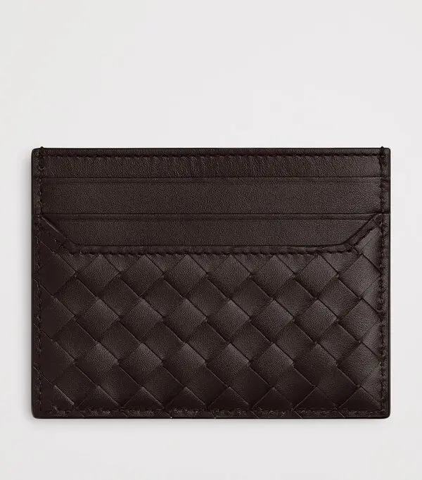 Bottega Veneta Leather Piccolo Card Holder - Brown