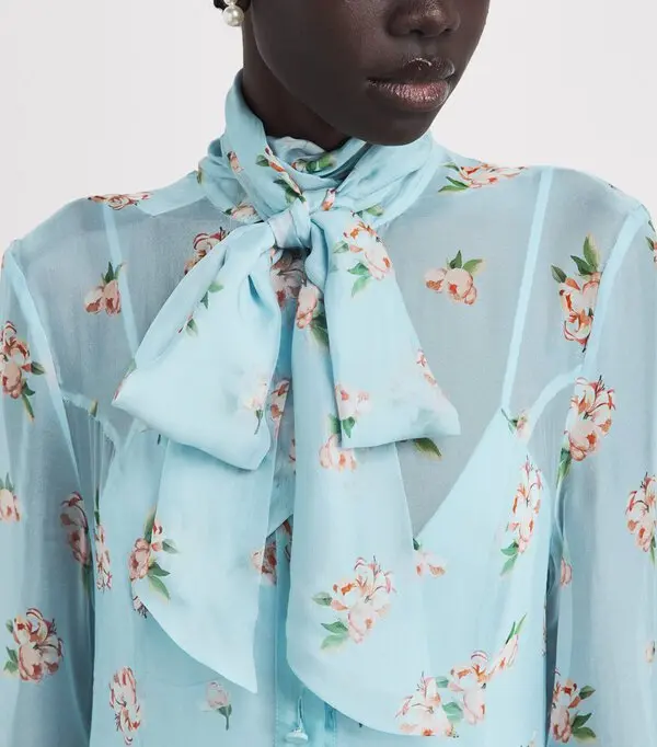 LEO LIN Floral Lilith Maxi Dress - Blue