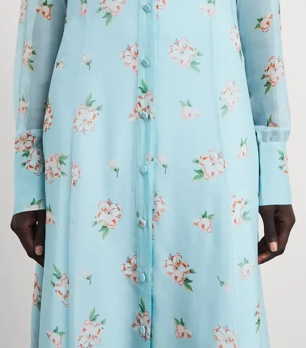 LEO LIN Floral Lilith Maxi Dress - Blue