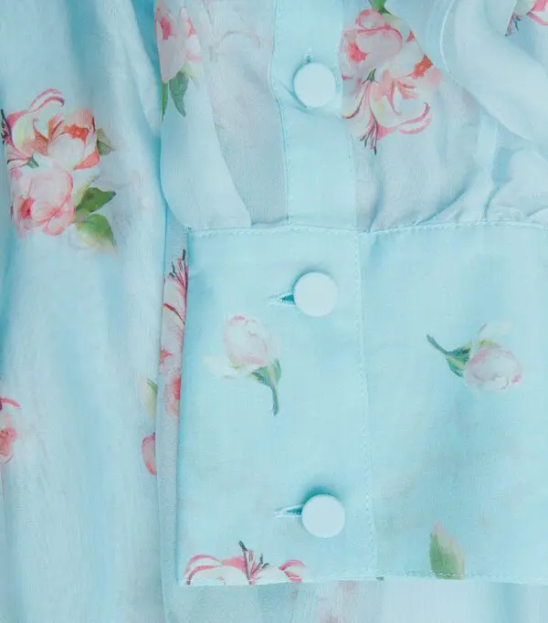 LEO LIN Floral Lilith Maxi Dress - Blue