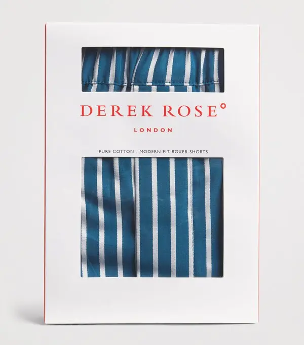 Derek Rose Cotton Stripe Boxer Shorts