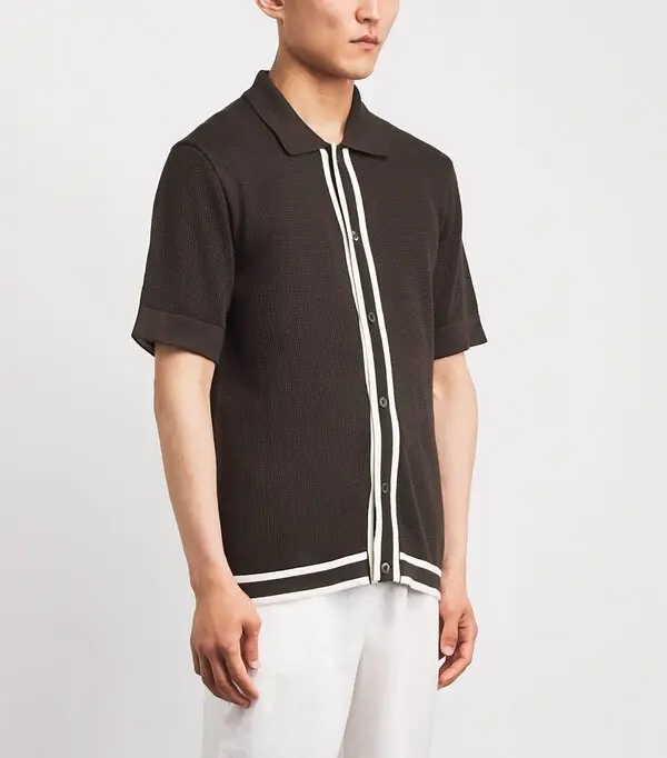 CHE Stripe Jorge Polo Shirt - Brown