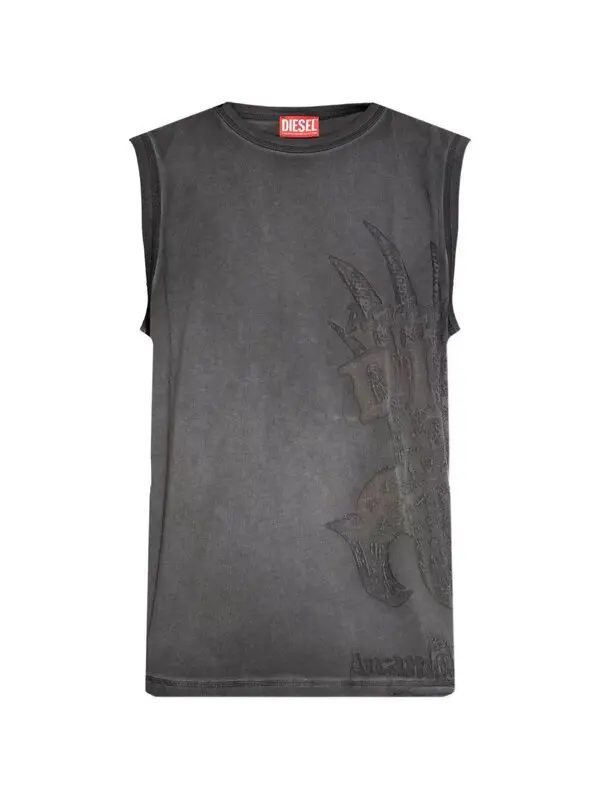 DIESEL® Graphic Print Cotton Tank Top