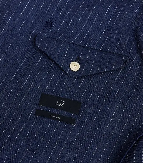 Dunhill Linen Double-breasted Blazer