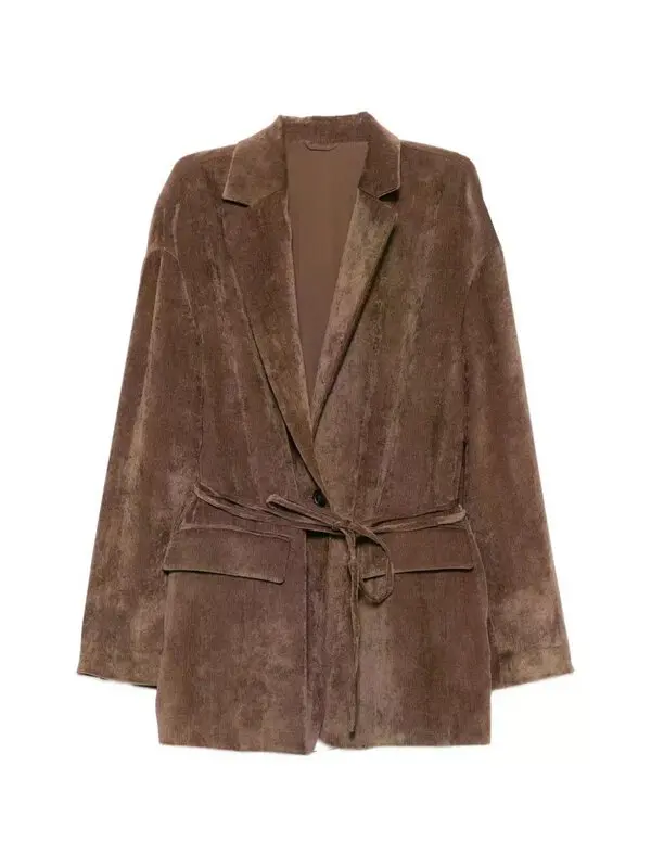 Brunello Cucinelli Belted Corduroy Blazer
