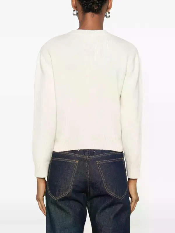 A.p.c. Ribbed Knit Crew Neck Sweater