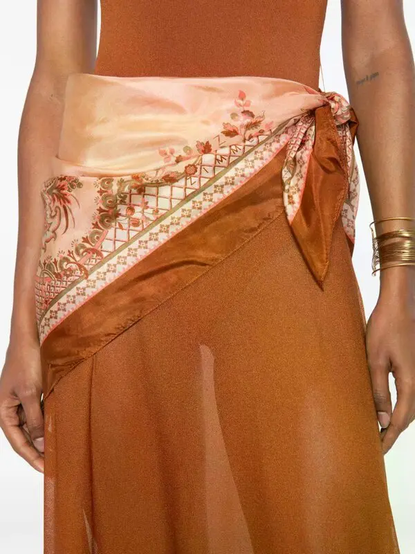 Zimmermann Scarf Detail Sleeveless Dress