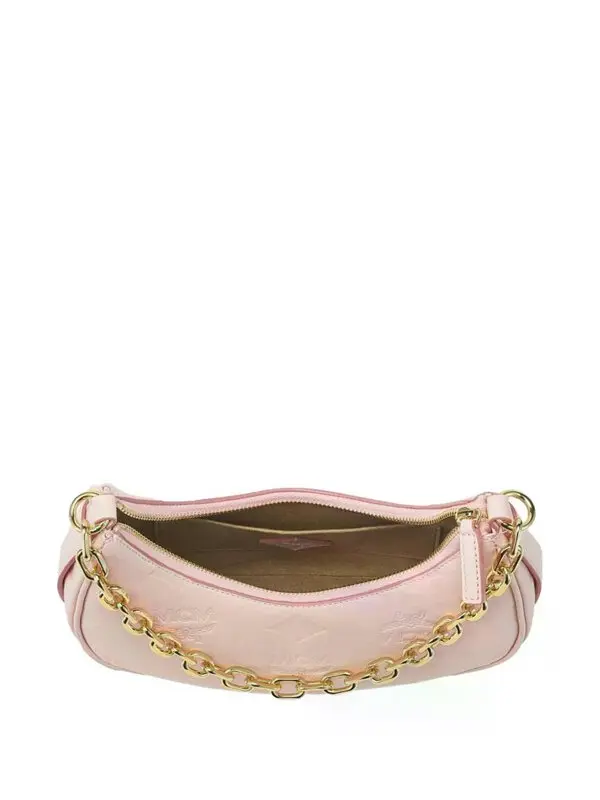 Mcm Aren Crescent Bag In Maxi-monogram Leather