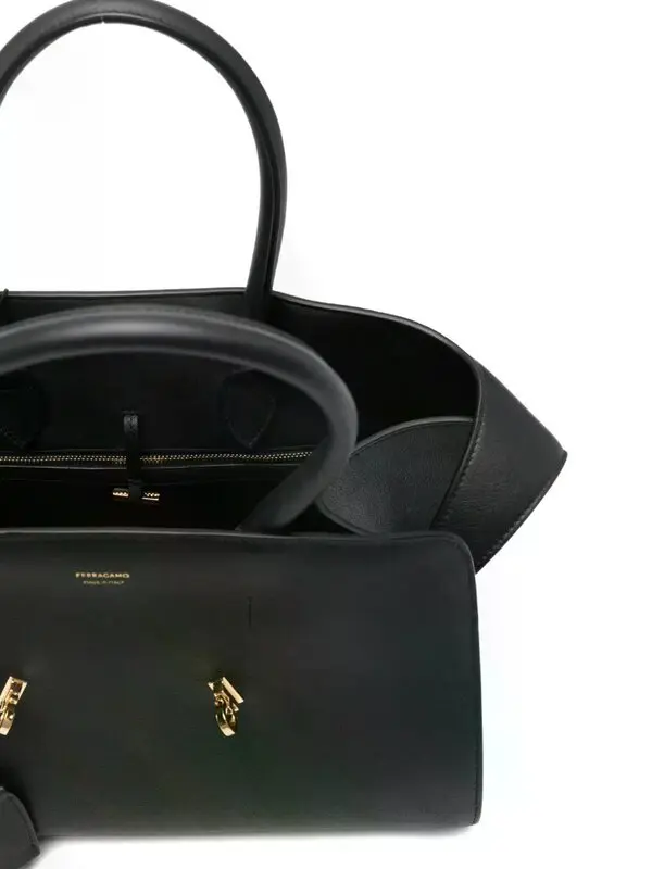 FERRAGAMO Hug Tote Bag - Black