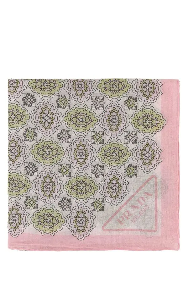 Prada Printed Cotton Foulard - Multicolor