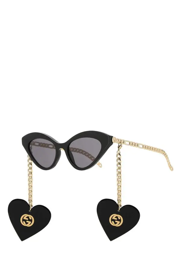 Gucci Two-tone Acetate And Metal Cat Eye Sunglasses - Multicolor