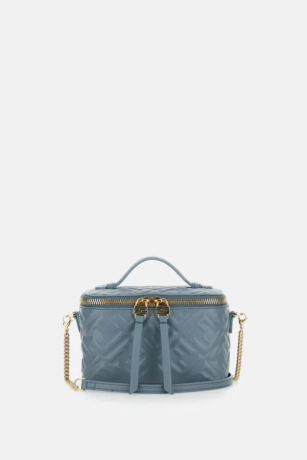 Fendi Vanity Case In Tobacco Ff Jacquard - Multicolor
