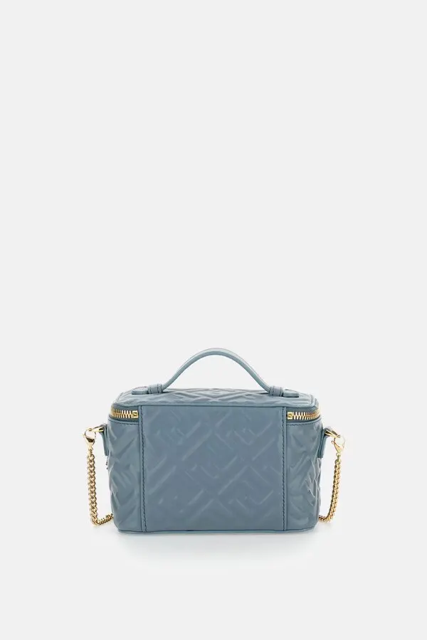 Fendi Vanity Case In Tobacco Ff Jacquard - Multicolor
