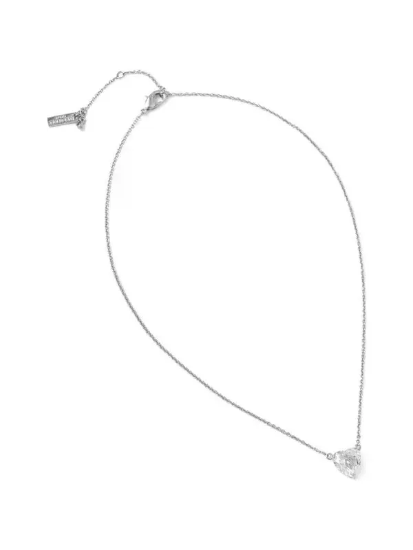 Kurt Geiger Eagle Head Heart Pendant Necklace - Silver