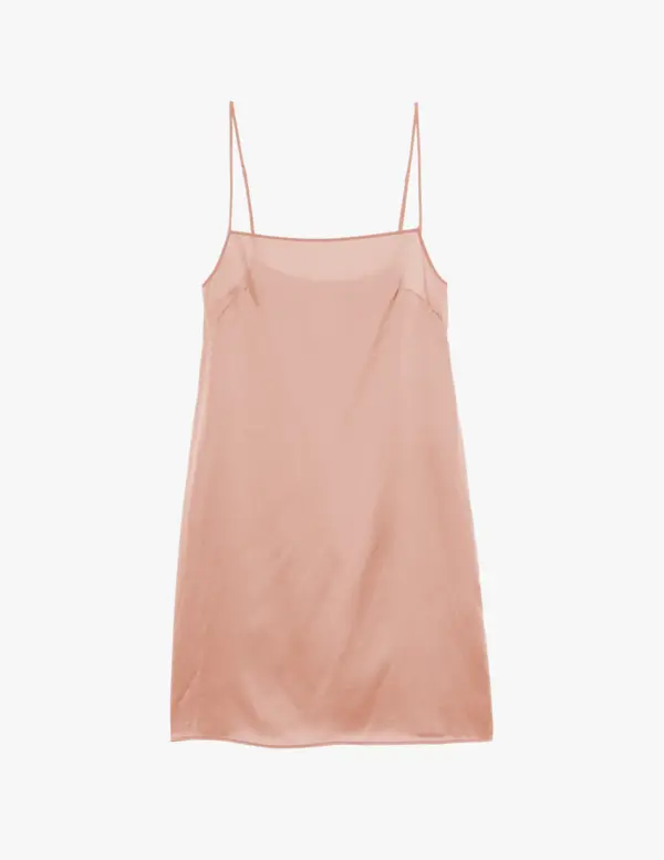 Araks Toulouse Silk Charmeuse Slip Dress - Black