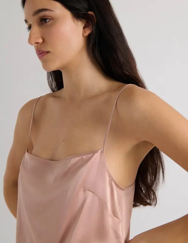 Araks Toulouse Silk Charmeuse Slip Dress - Black