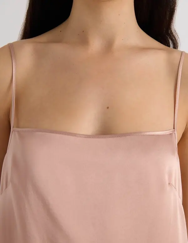 Araks Toulouse Silk Charmeuse Slip Dress - Black