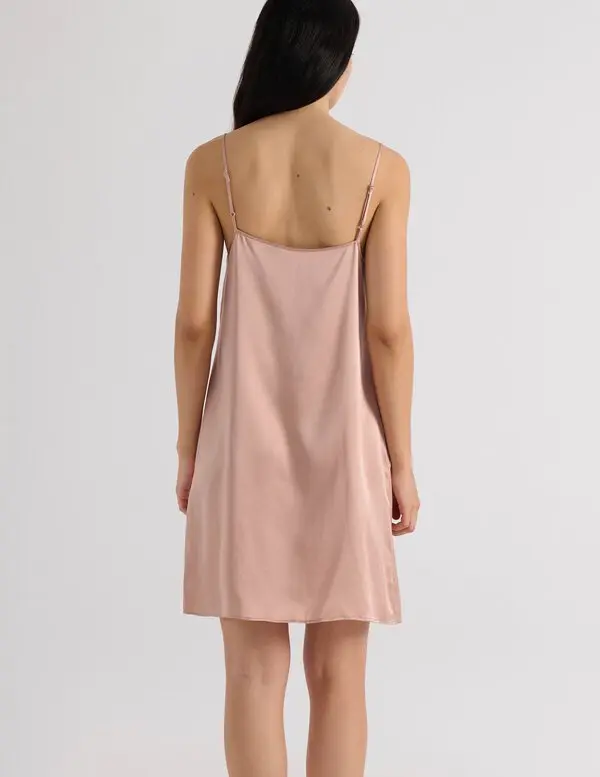 Araks Toulouse Silk Charmeuse Slip Dress - Black