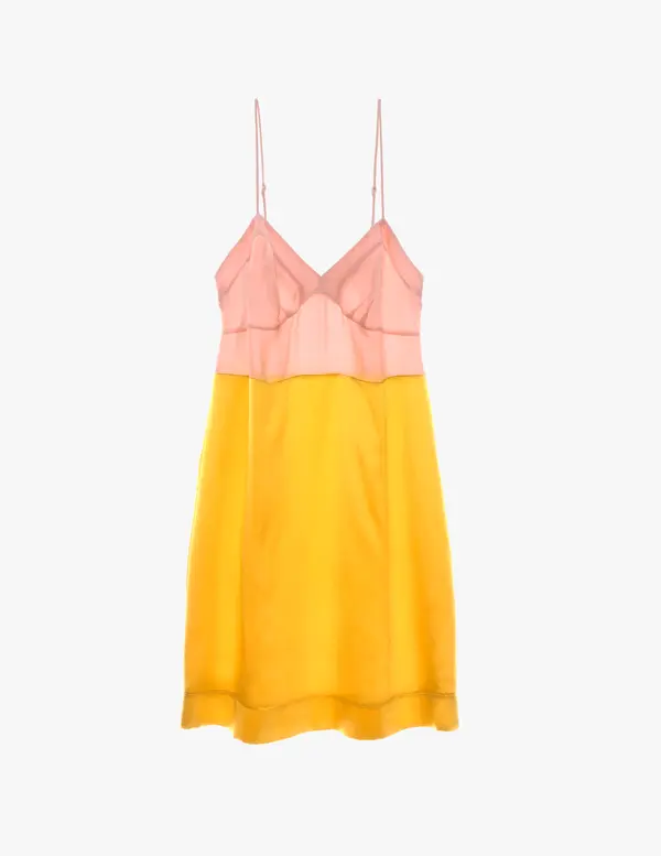 Araks Holly Silk Slip Dress In Pomelo - Blue