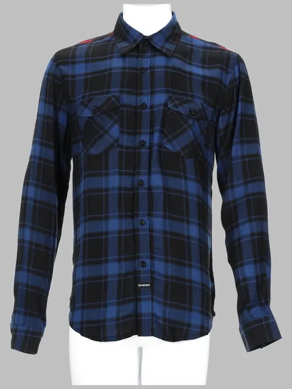 LES ARTISTS Checked Long Sleeve Shirt