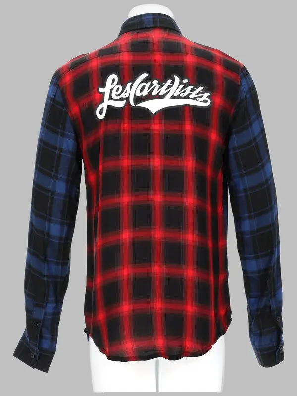 LES ARTISTS Checked Long Sleeve Shirt