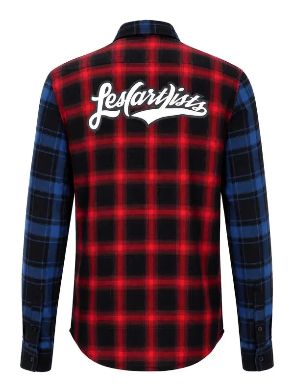 LES ARTISTS Checked Long Sleeve Shirt