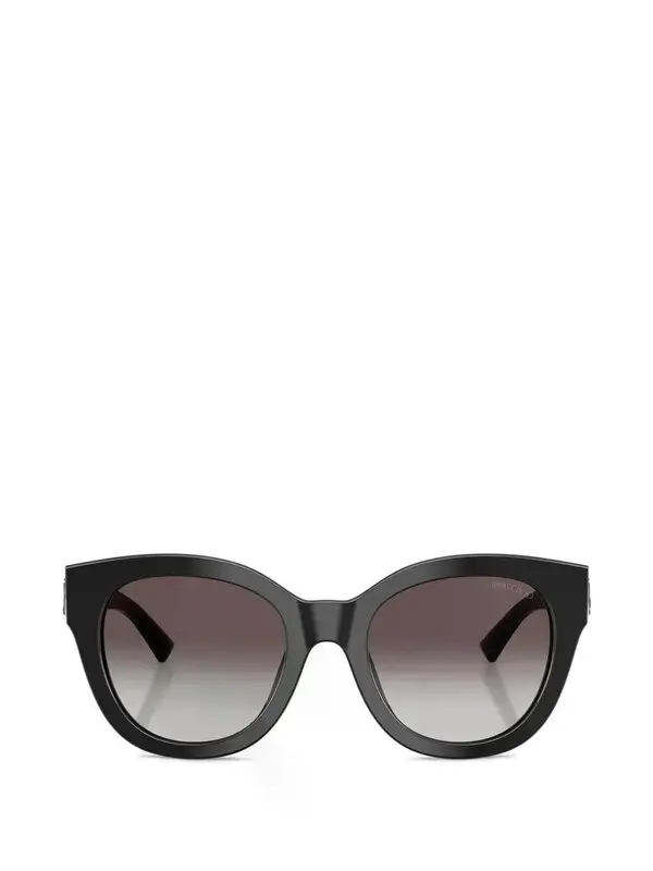 JIMMY CHOO Oval Frame Sunglasses - Black