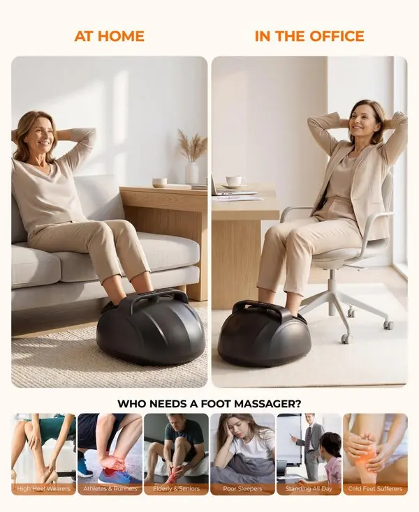 SKONYON Powerful Rechargeable Deep Muscle Massager With 4 Heads-silver