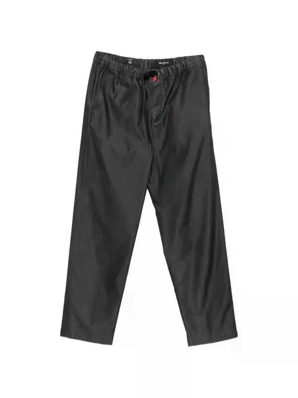 Kiton Drawstring Logo Patch Trousers