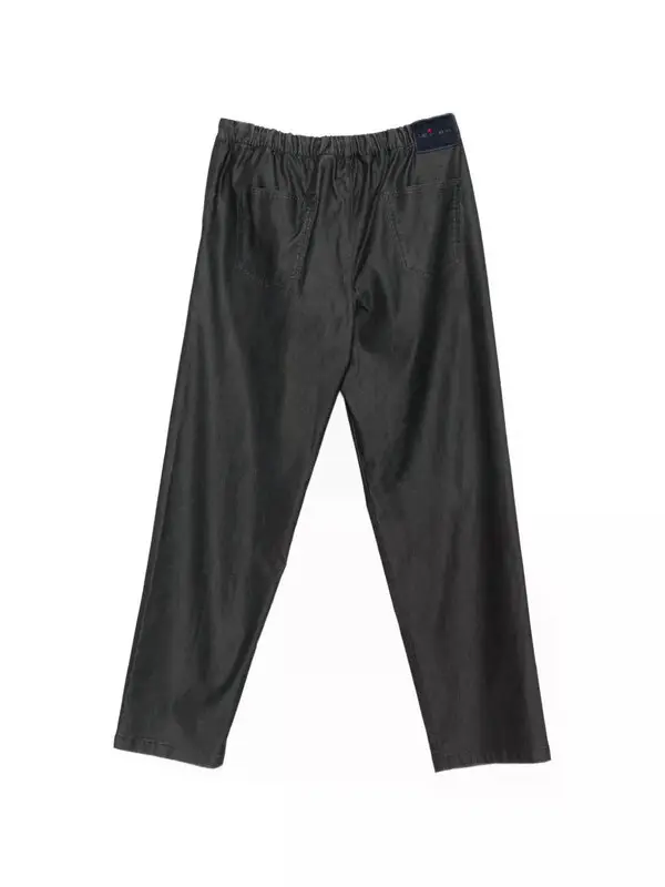 Kiton Drawstring Logo Patch Trousers