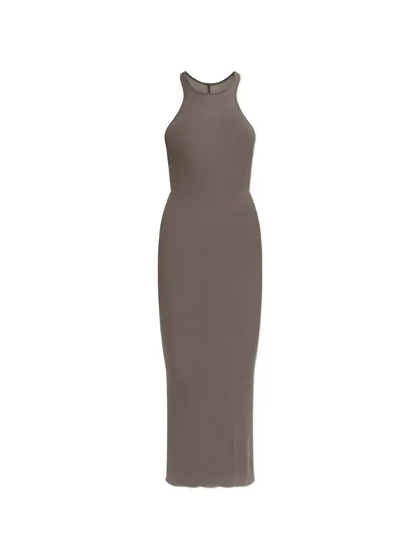 Rick Owens Ribbed Knit Midi Dress - Multicolor