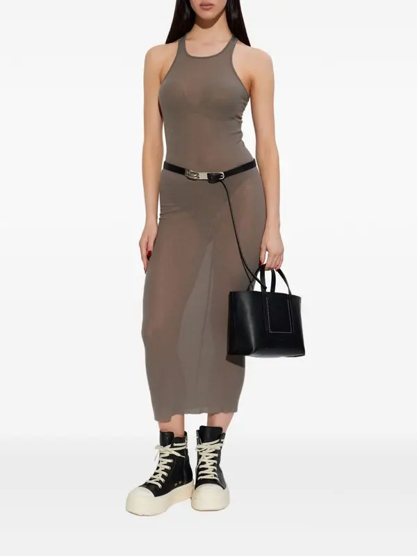 Rick Owens Ribbed Knit Midi Dress - Multicolor