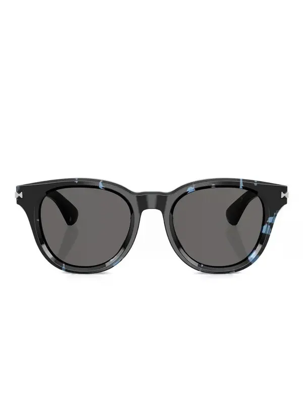 Burberry Marble-effect Sunglasses - Blue