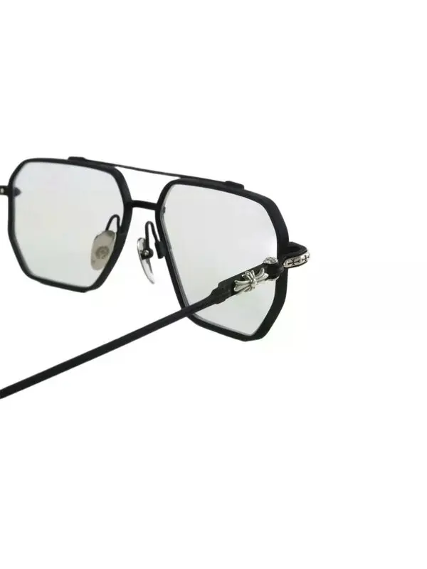 Chrome Hearts Embellished Geometric-frame Eyeglasses