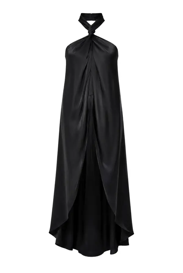 ZAFUR Amalfi Overdress In Caviar - Black